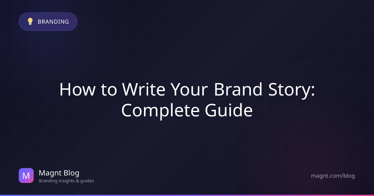 How to Write Your Brand Story: Complete Guide (2026) | Magnt
