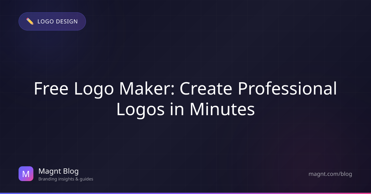Free Logo Maker: Create Professional Logos (2026) | Magnt