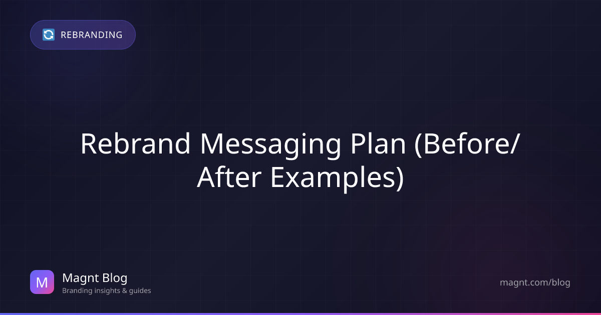 Rebrand Messaging Plan (2025) | Magnt | Magnt